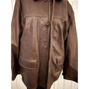 Faconnable | Jackets & Coats | Faconnable Mens Dark Brown Leather ...